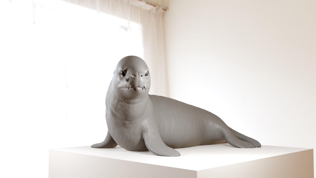 Leopard Seal 3d Printing STL File - Etsy