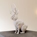 Jackelope Rabbit Mythical Cryptid 3d Printing STL File - Etsy