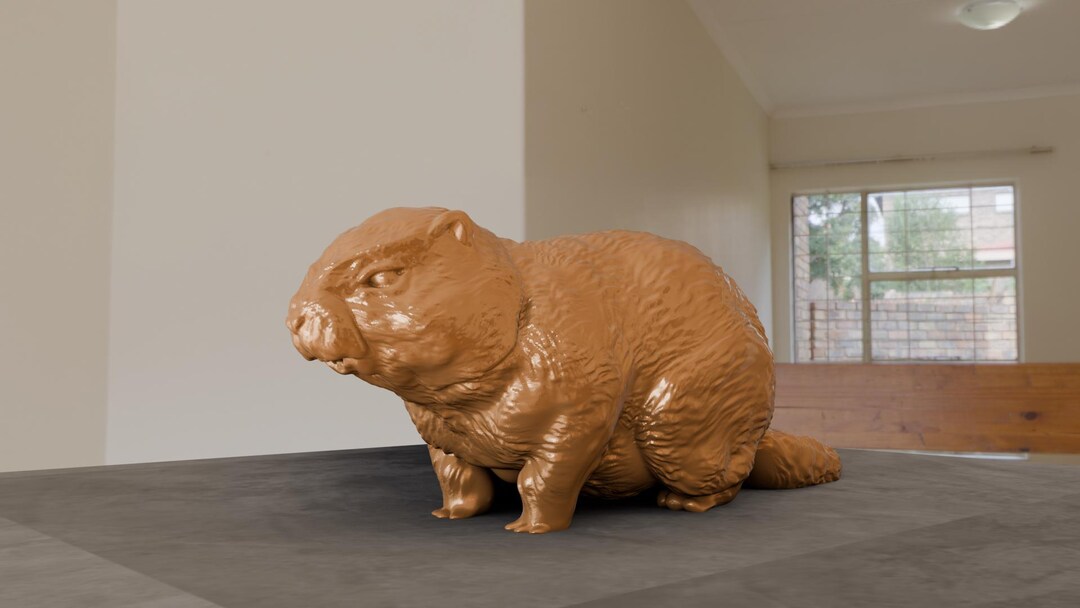 Marmot Sitting 3d Printing STL File - Etsy