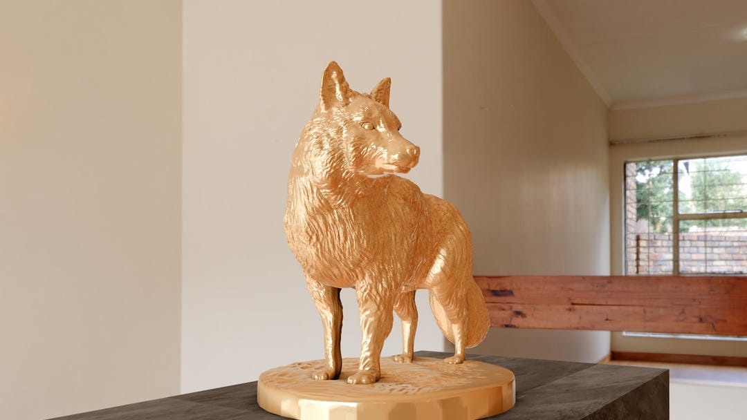 Fox Statue 3d Printing STL File - Etsy