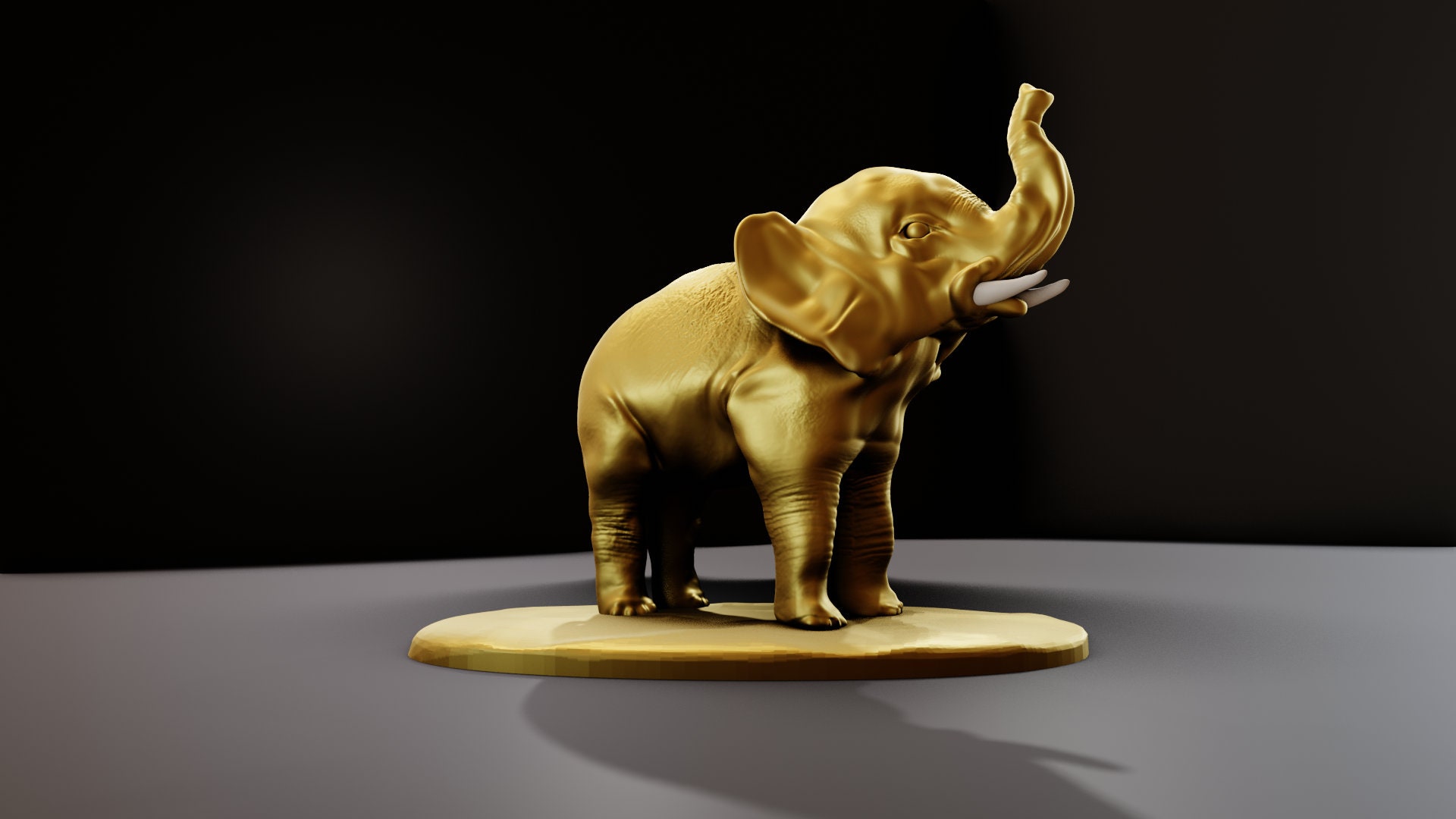 Elephant Calf Standing 3d Printing STL File - Etsy