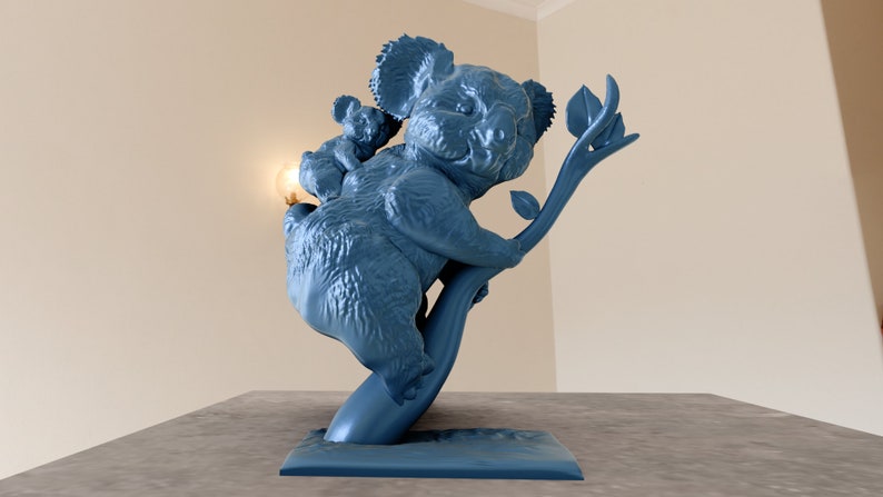 Koala on a Tree Sculpture Stl 3d Print File - Etsy