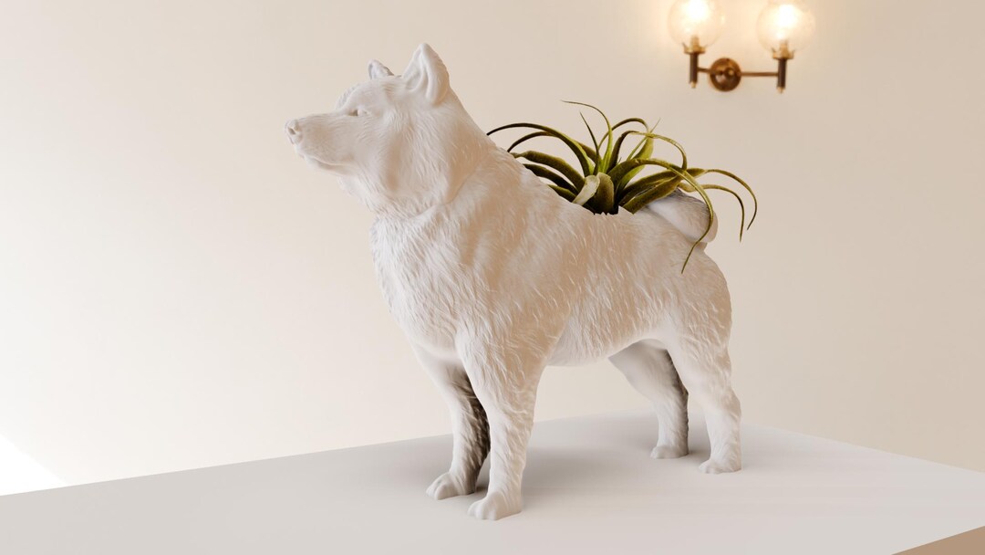 Akita Inu Dog Planter Pot Flower Vase 3d Printing STL File - Etsy