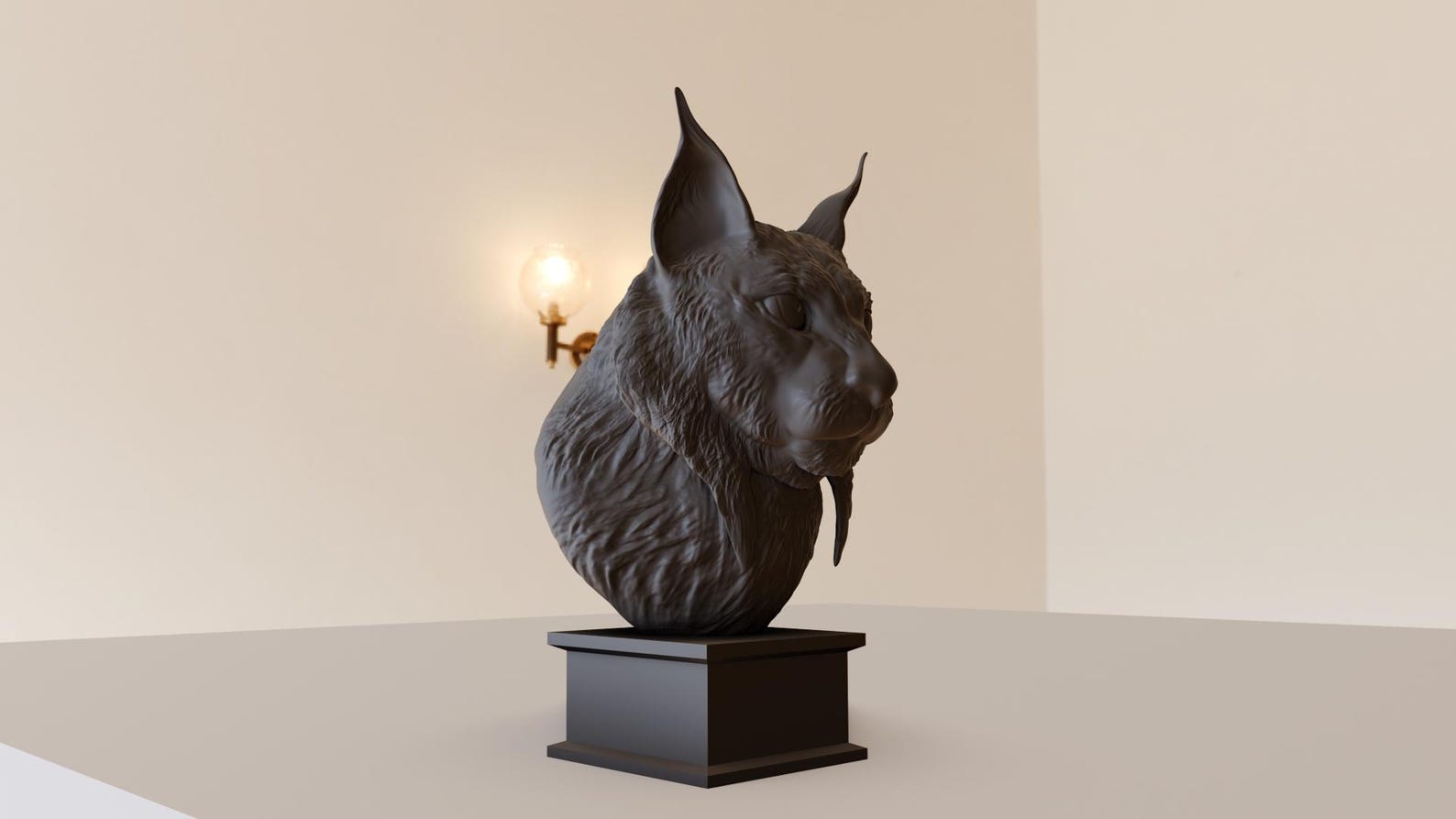Lynx Roaring Statue 3d Printing STL File - Etsy