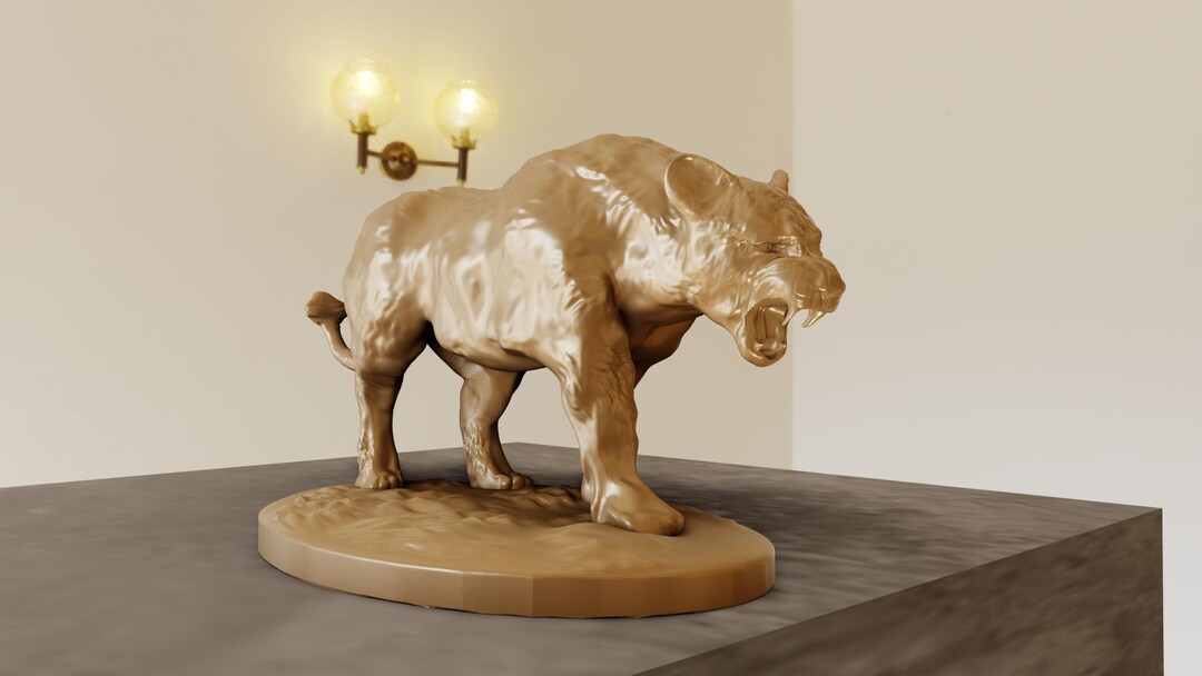Lioness Walking Statue Printing STL File - Etsy