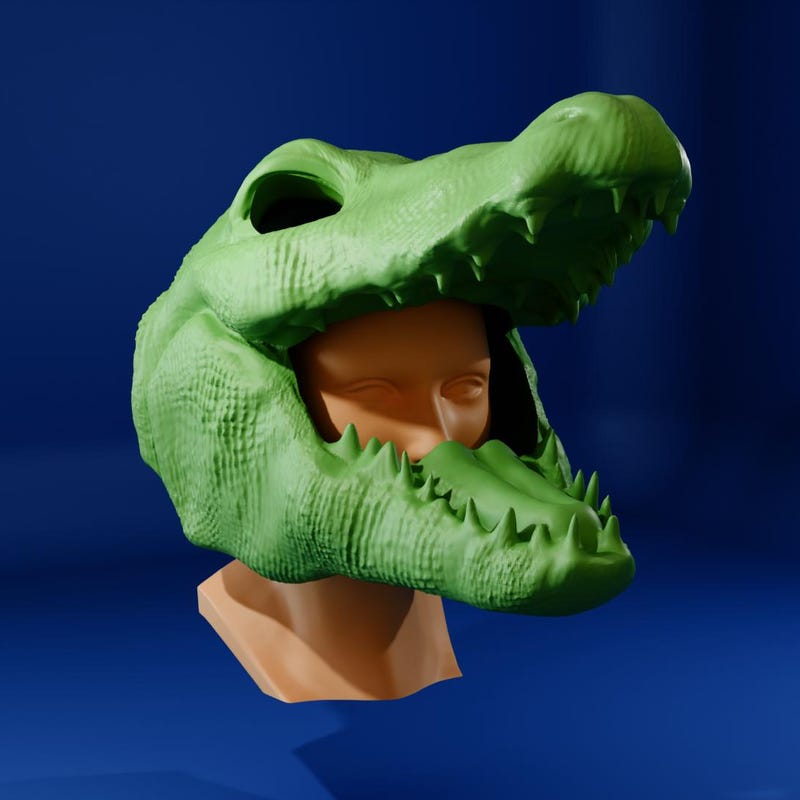 Crocodile Mask - Etsy