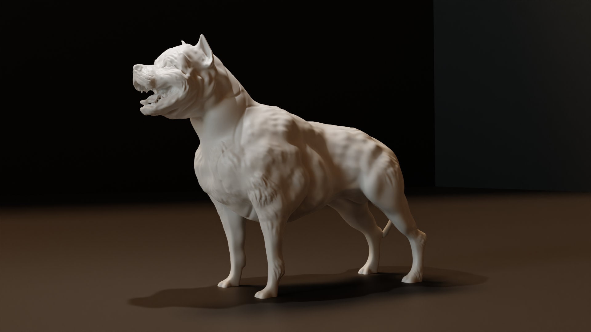 Pitbull Dog Breed Standing 3d Printing STL File - Etsy