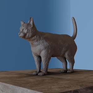 Cat 3d Printing STL File - Etsy