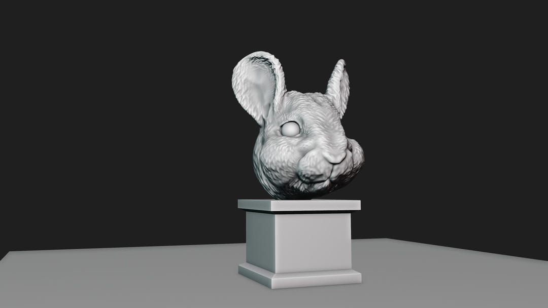 Chinchilla Rat Head Bust 3d Printing STL File - Etsy