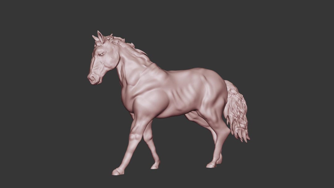 Horse 3d Printing STL File - Etsy