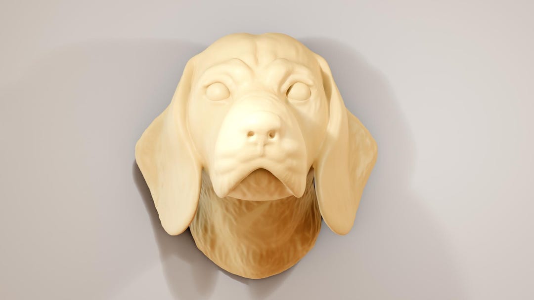 Beagle Dog Wall Mount 3d Printing STL File - Etsy