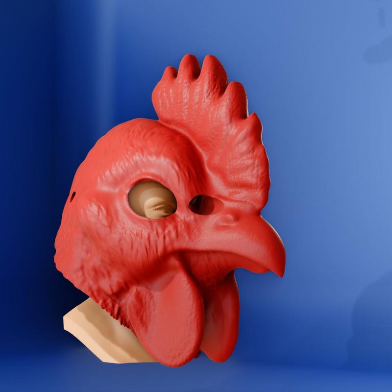 Rooster Mask - Etsy