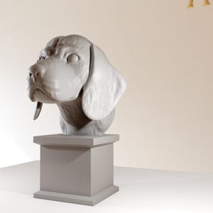 Beagle Dog Head Bust 3d Printing STL File - Etsy