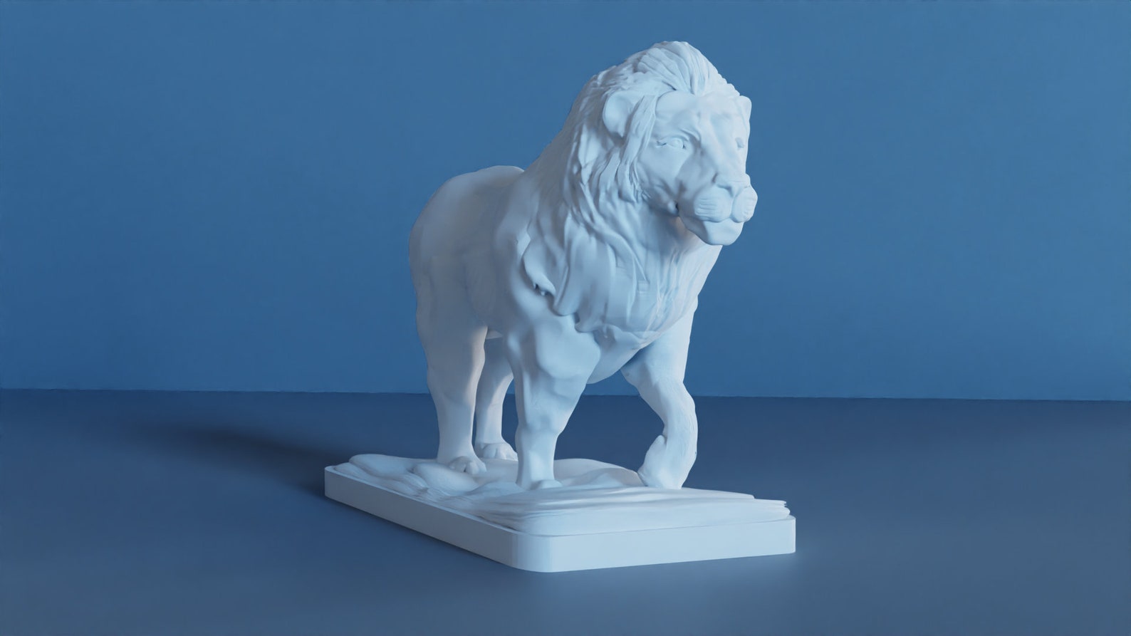 Lion Walking 3d Printing STL File - Etsy