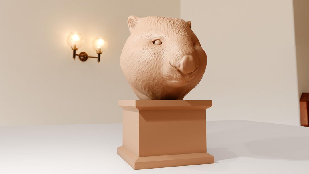 Wombat Cute Bust 3d Printing STL File - Etsy