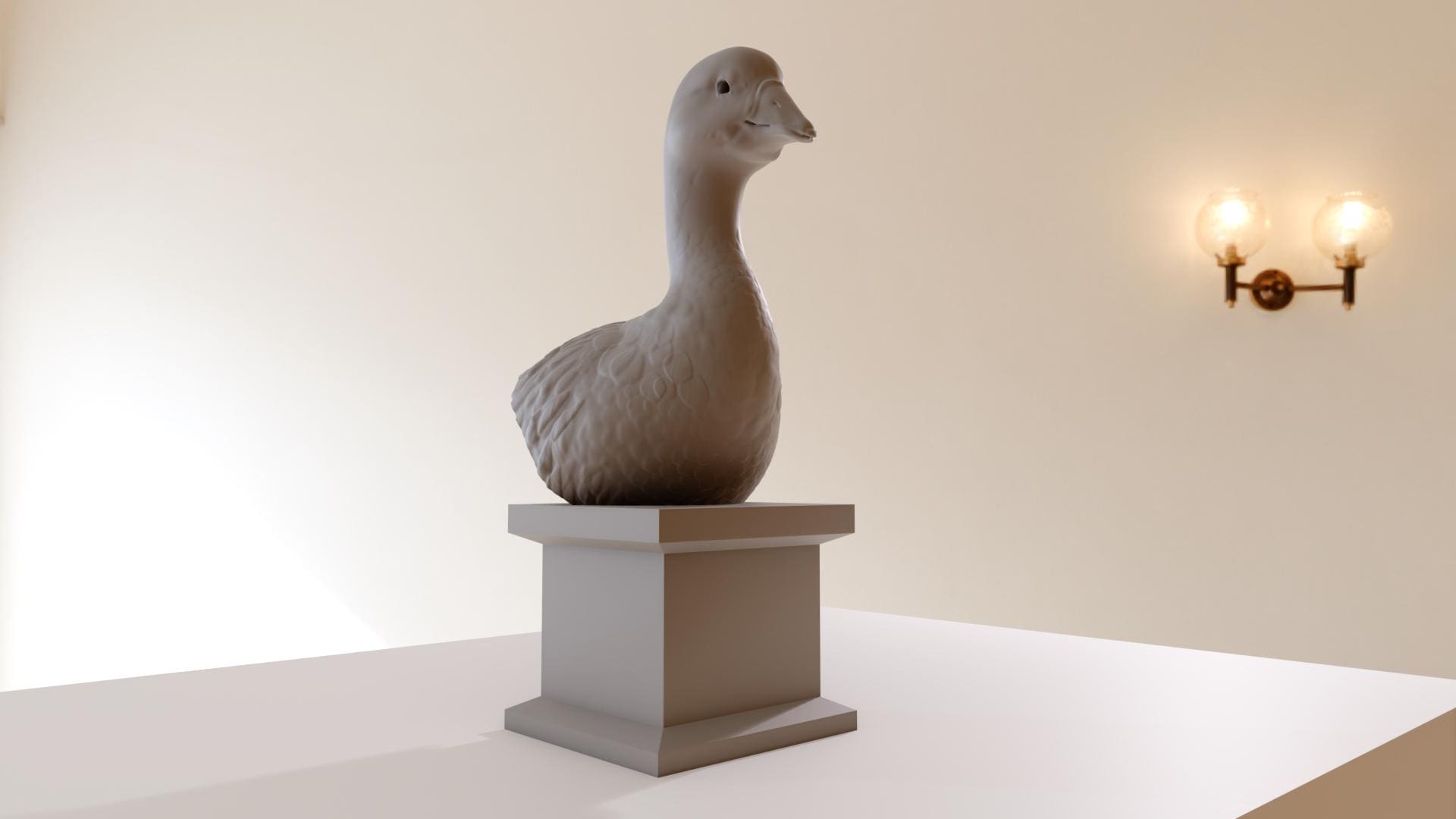 Goose Head Bust 3d Printing STL File - Etsy