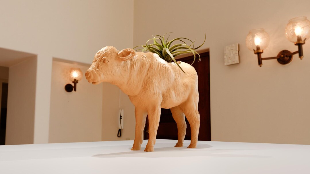 Cow Calf Planter Pot Flower Vase 3d Printing STL File - Etsy