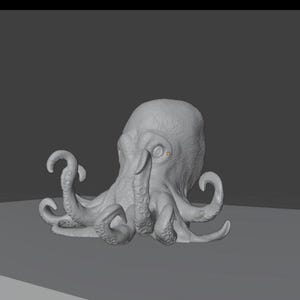 Octopus Statue Printing STL File - Etsy