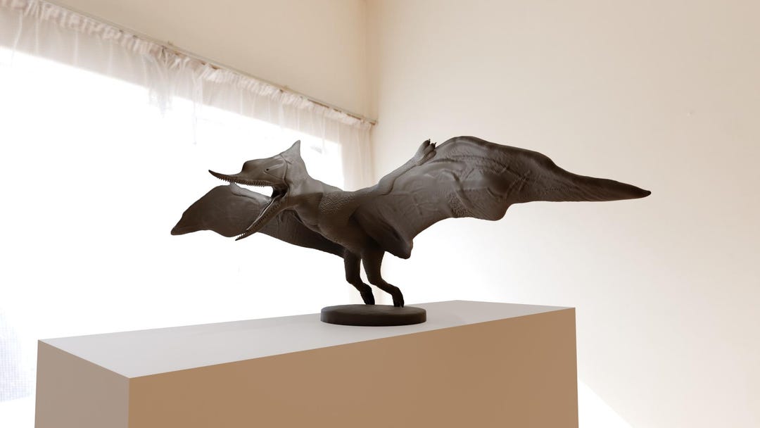Pterodactyl Dinosaur Flying Roaring 3d Printing STL File - Etsy