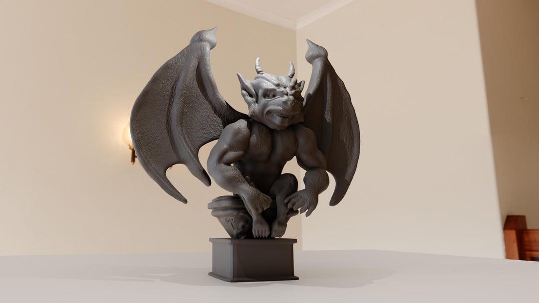 Gargoyle Statue 3d Printing STL File - Etsy