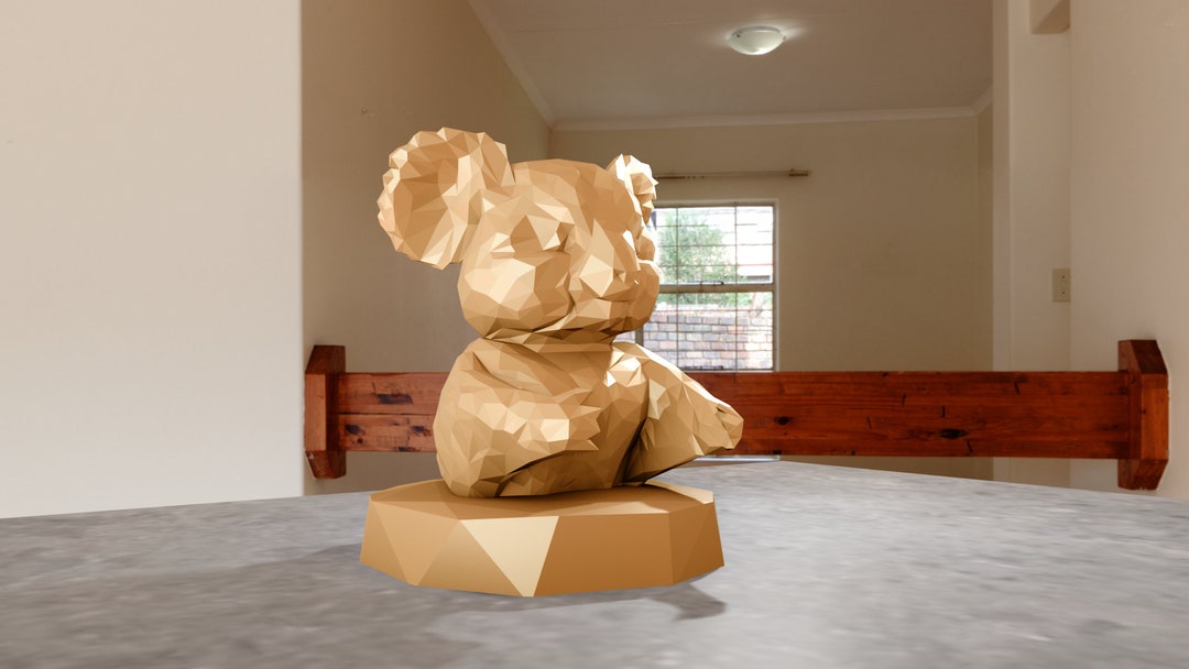 Koala Bust Statue 3d Printing STL File - Etsy