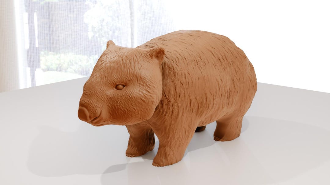 Wombat Cute 3d Printing STL File - Etsy