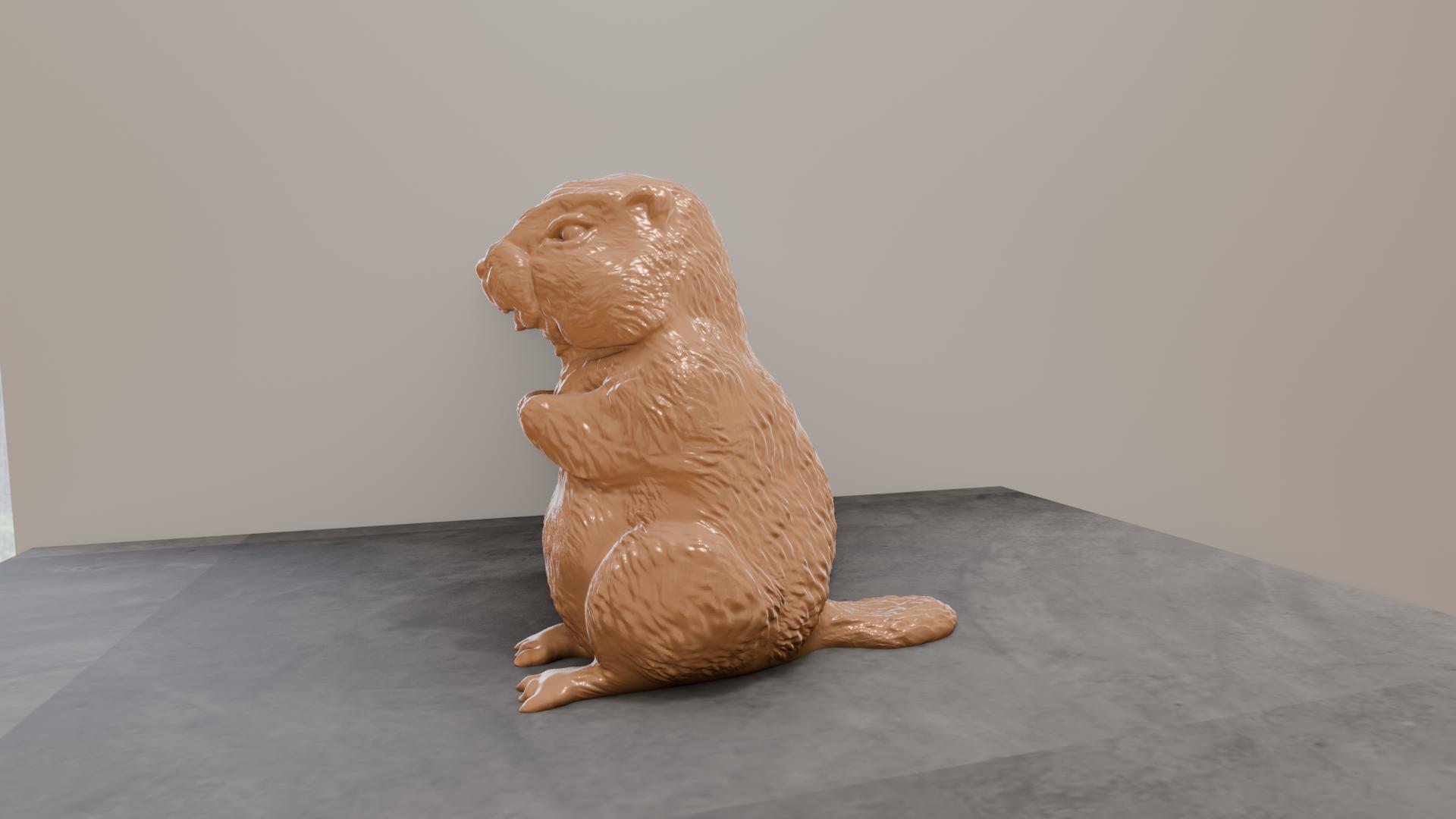 Marmot Standing 3d Printing STL File - Etsy