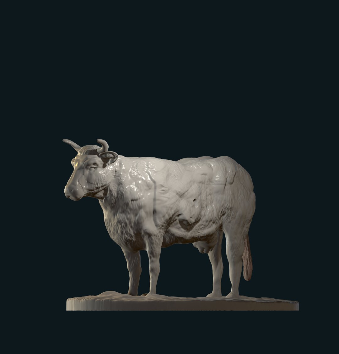 Cow Standing 3d Printing STL File - Etsy