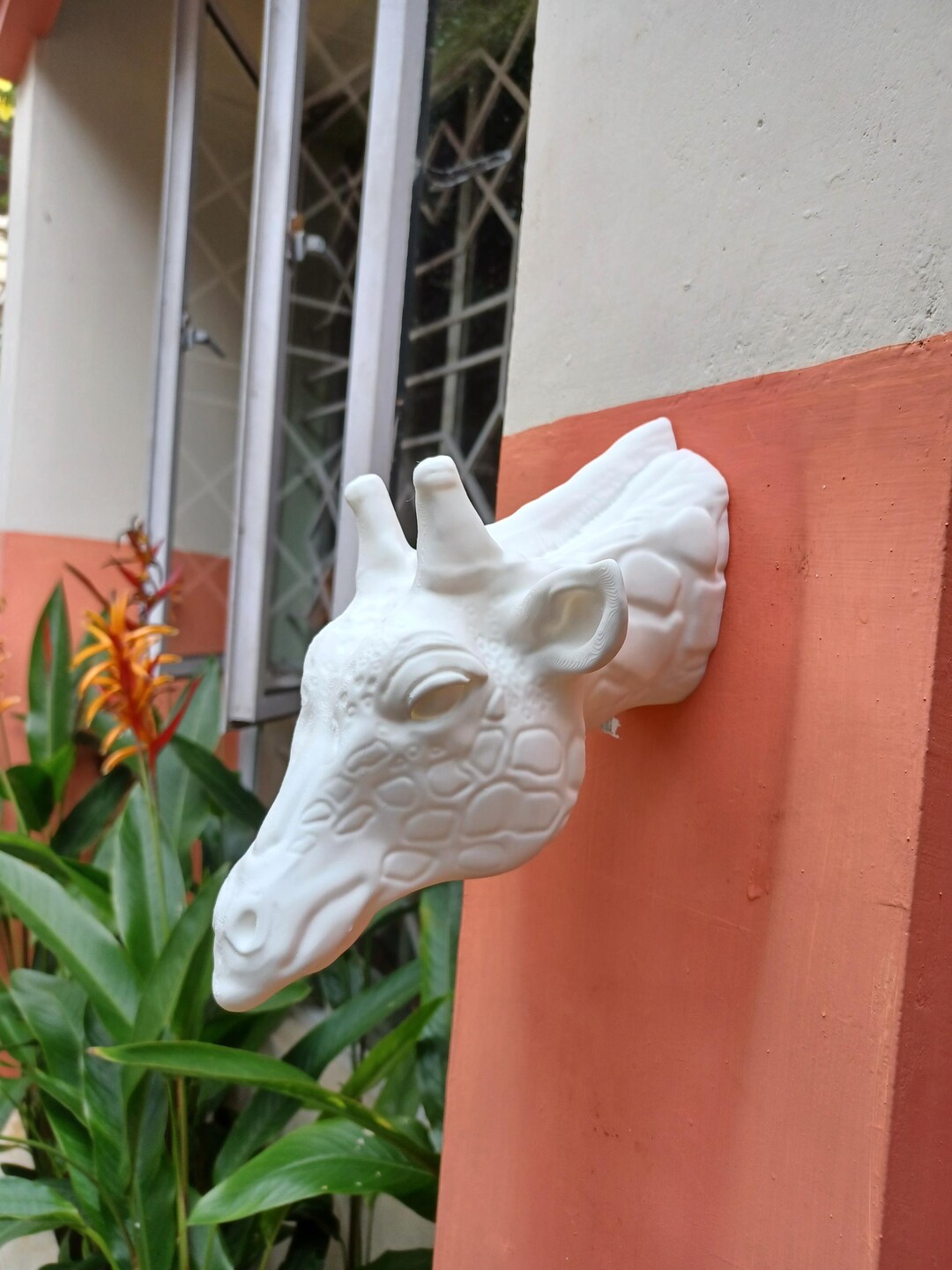 Giraffe Head Wall Mount 3d Printing STL File - Etsy