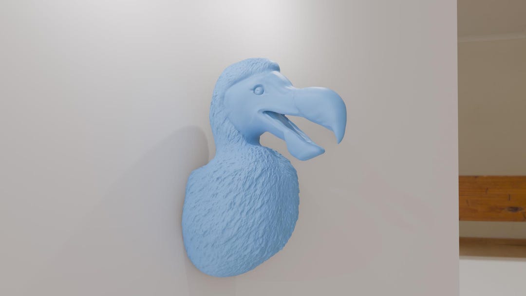 Dodo Bird Mouth Open Head Wall Mount 3d Print STL File - Etsy