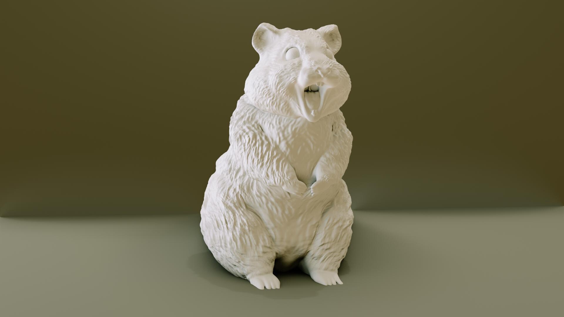 Hamster Screaming 3d Printing STL File - Etsy
