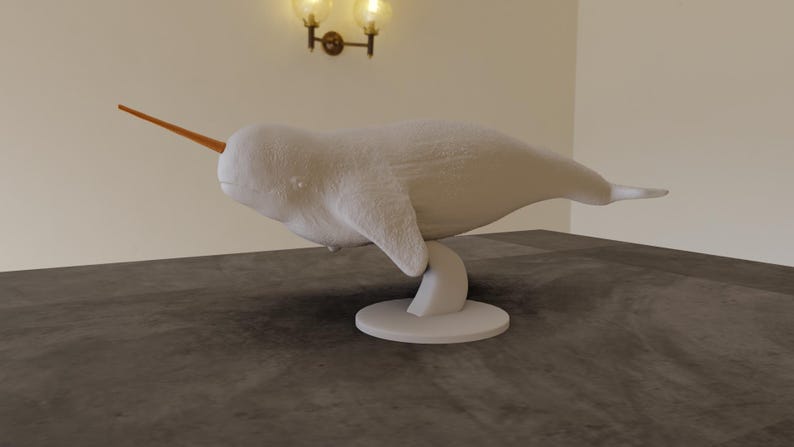 Narwhal 3d Printing STL File - Etsy