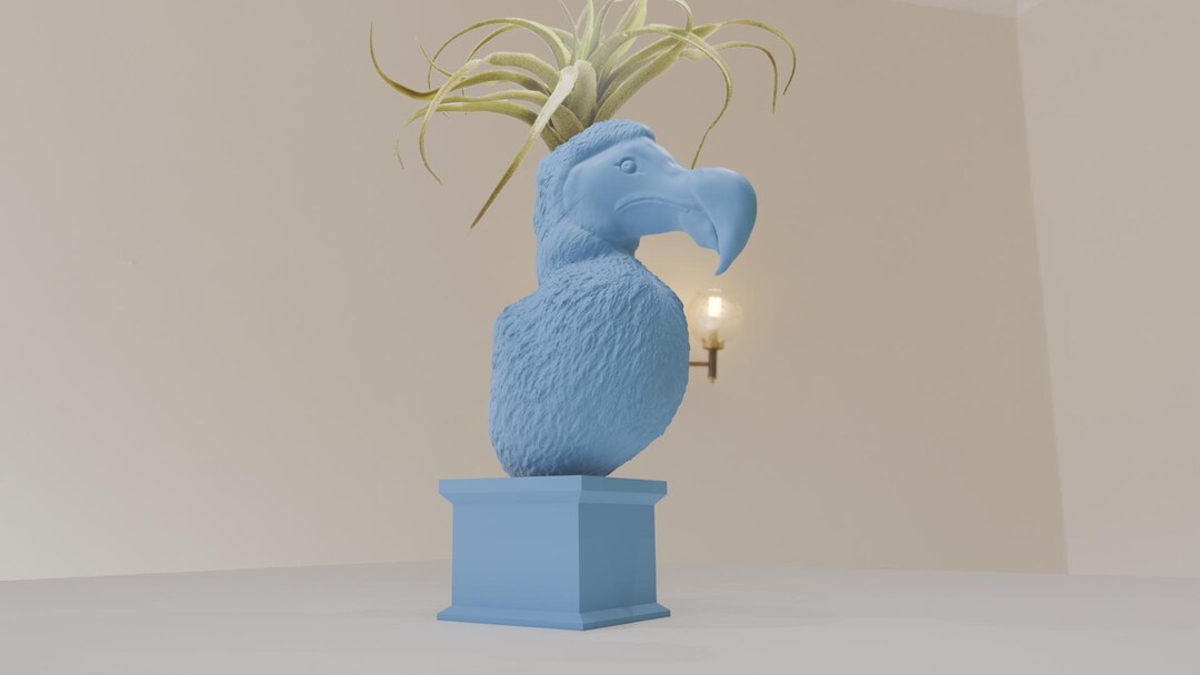 Dodo Bird Bust Planter Pot Flower Vase 3d Print STL File - Etsy