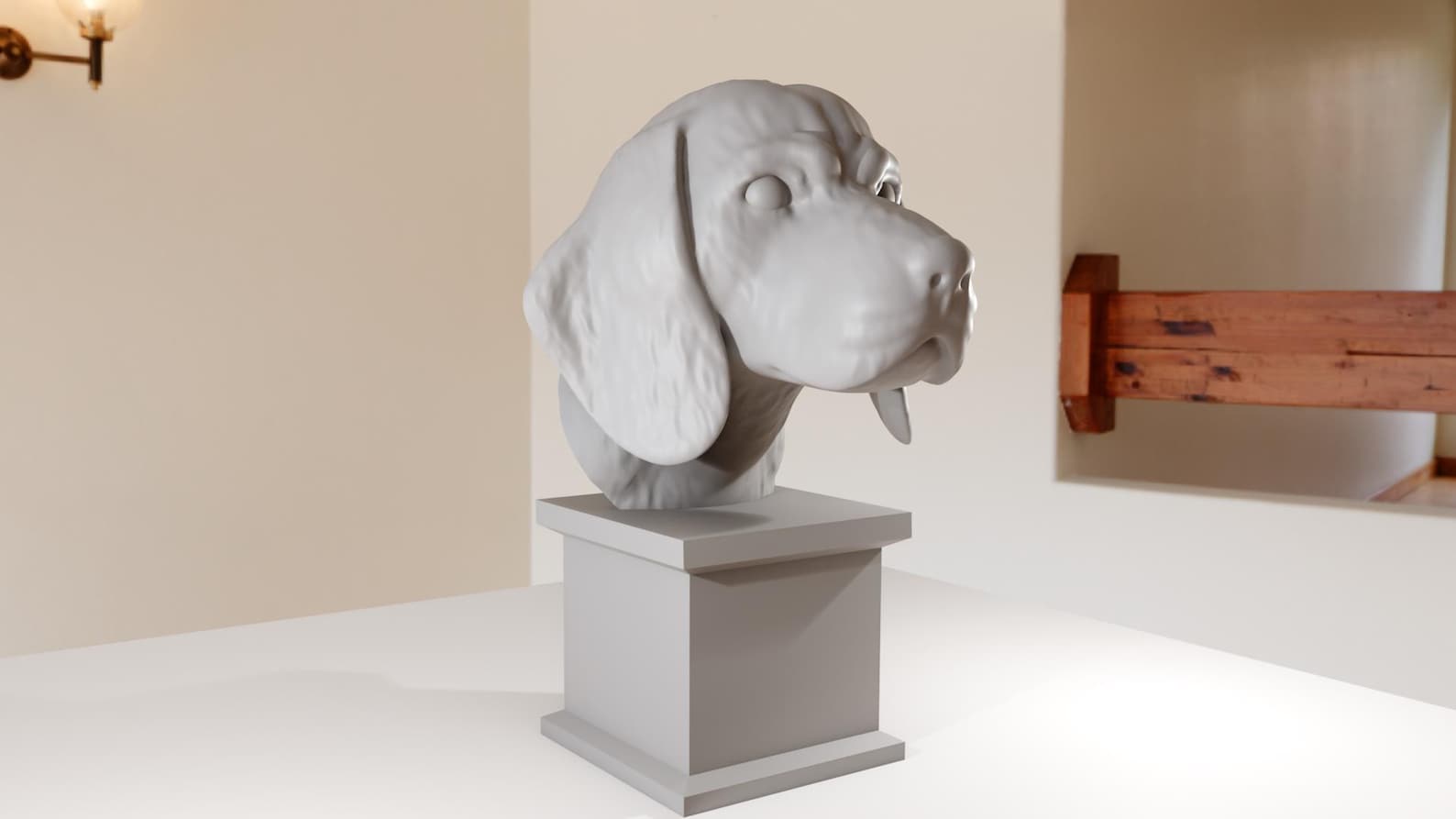 Beagle Dog Head Bust 3d Printing STL File - Etsy