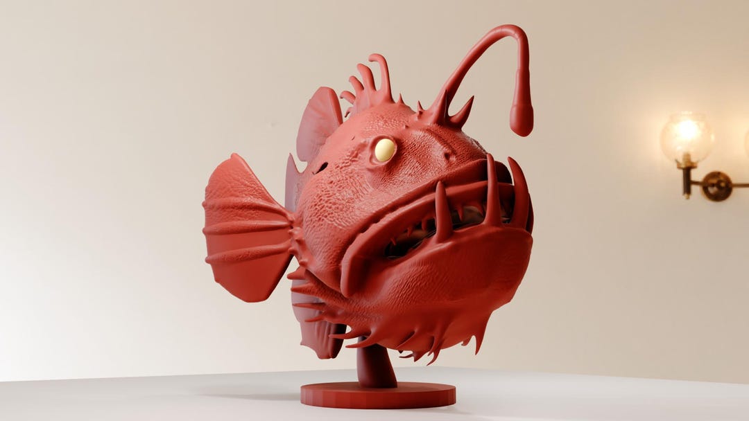 Anglerfish 3d Printing STL File - Etsy