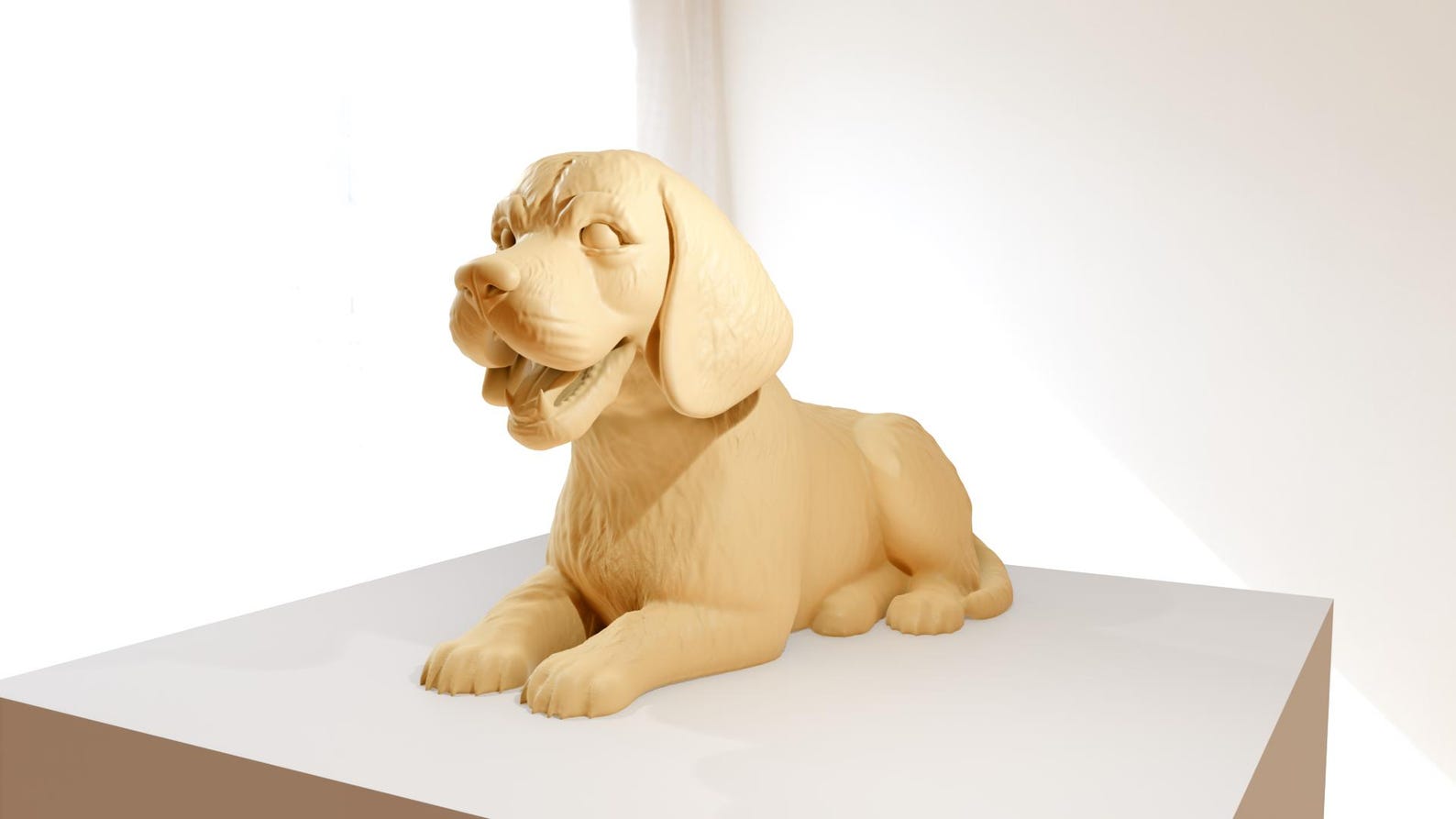 Beagle Dog Smiling Lying 3d Printing STL File - Etsy