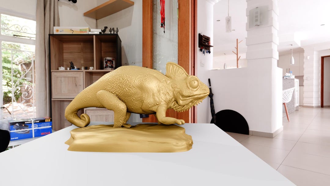 Chameleon STL 3d Print File - Etsy