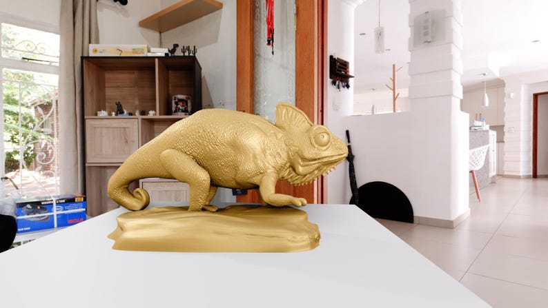 Chameleon STL 3d Print File - Etsy
