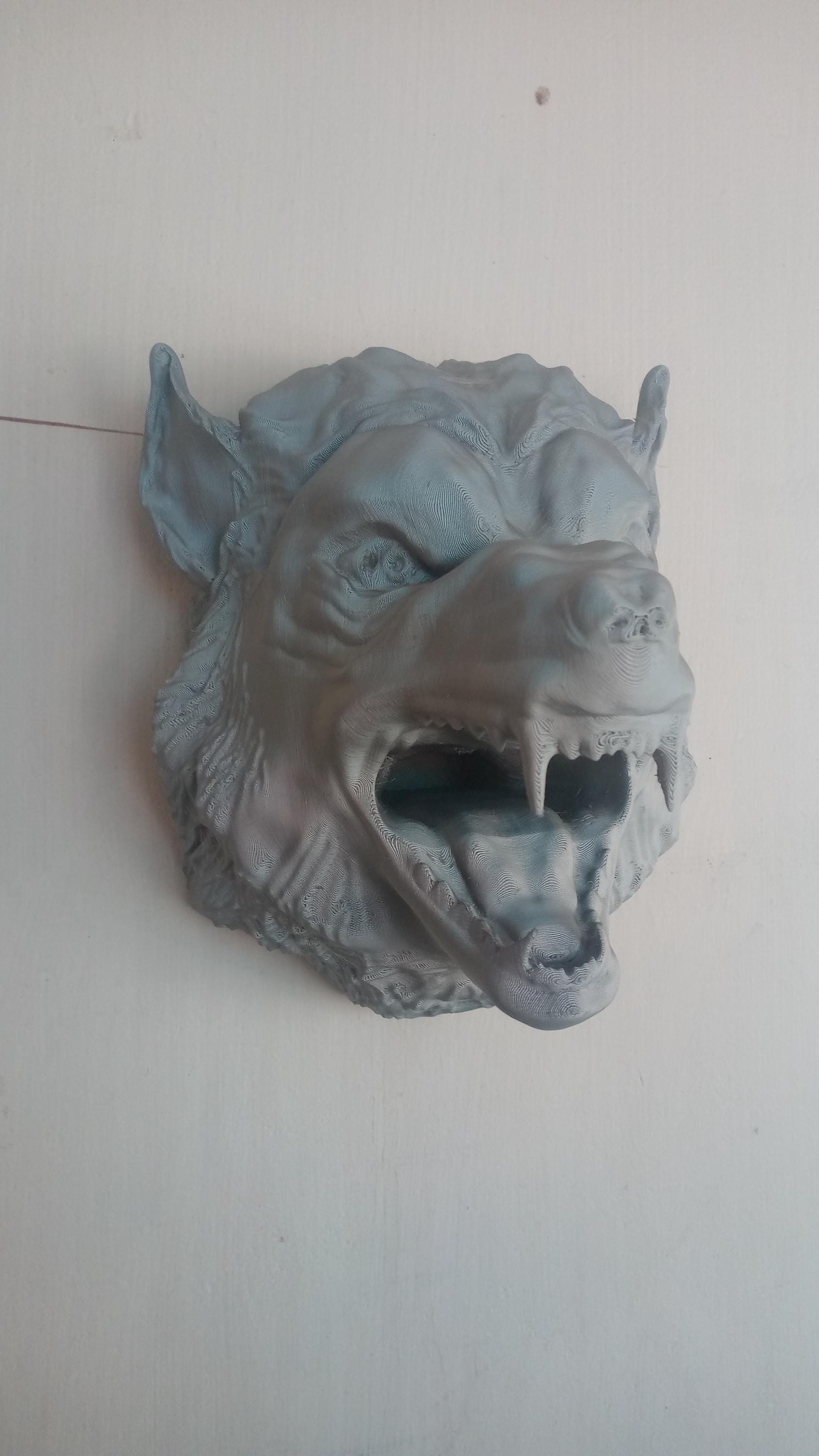 Werewolf Head Wall Mount 3d Printing STL File - Etsy