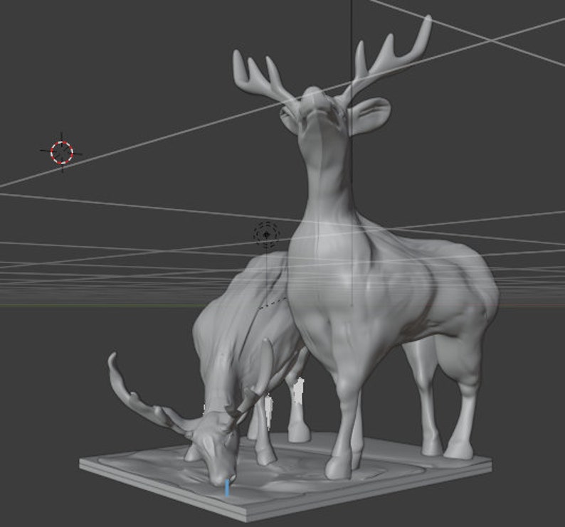 Deer 3d Printing STL File - Etsy