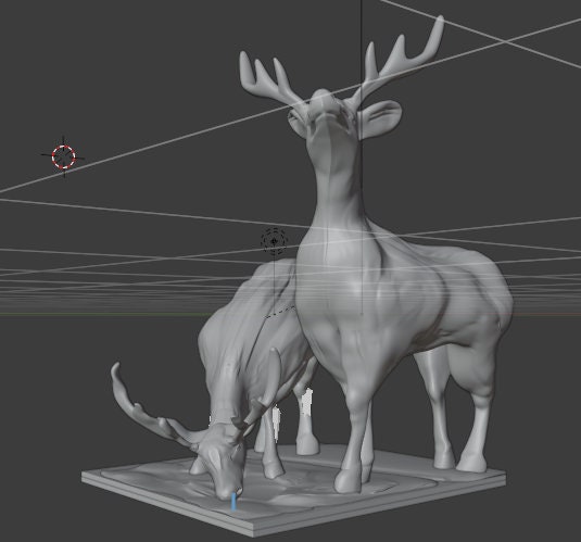 Deer 3d Printing STL File - Etsy