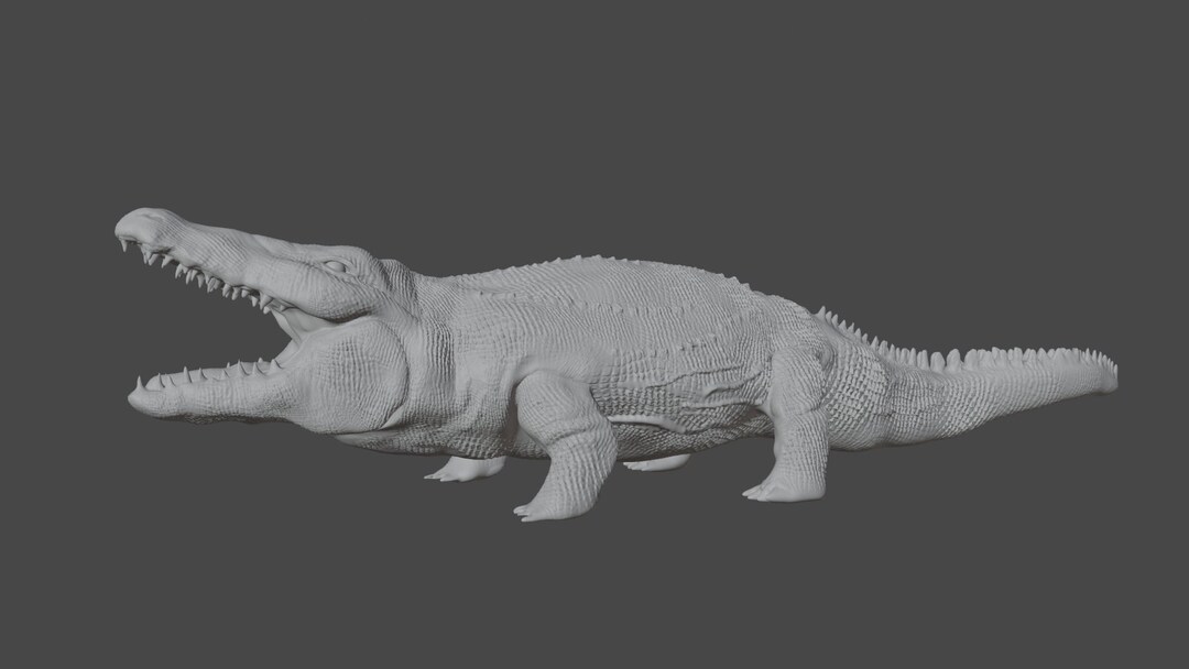 Crocodile 3d Printing STL File - Etsy