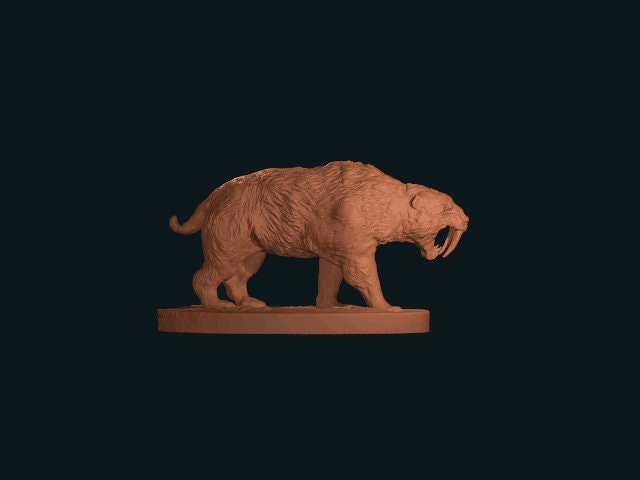 Sabre Tooth Tiger Standing 3d Printing STL File - Etsy