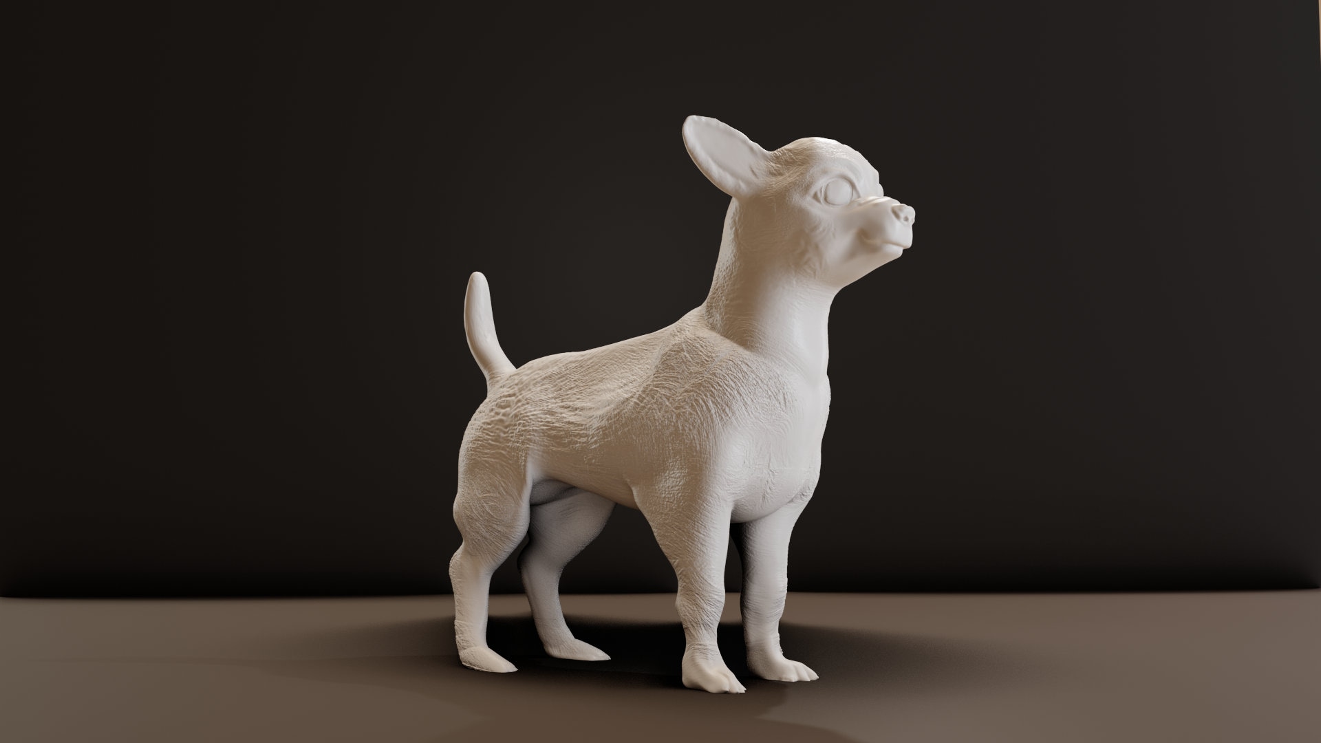 Chihuahua Dog Standing 3d Printing STL File - Etsy