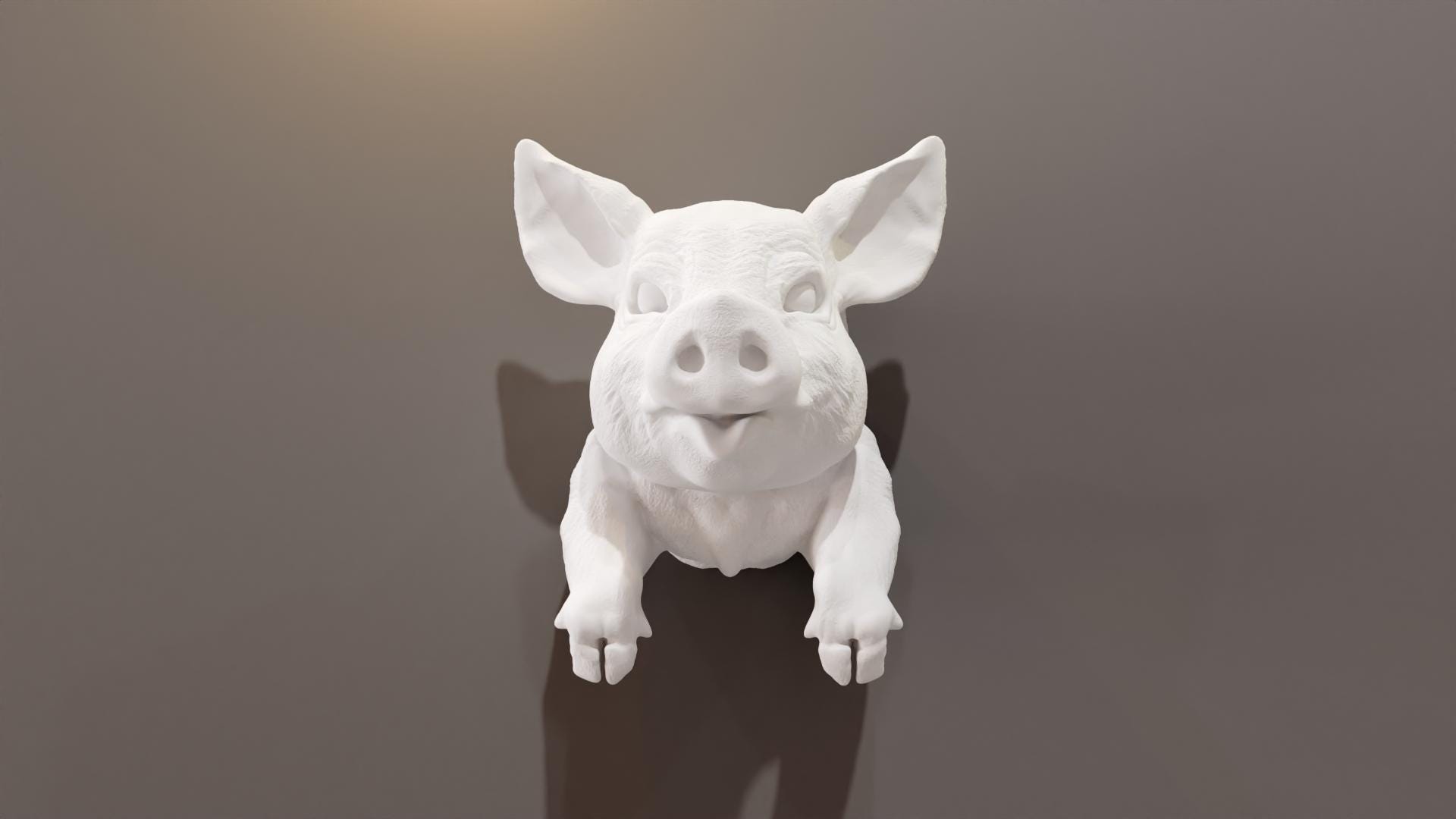 Pig With Arms Wall Mount Decor Art 3d Printing STL File - Etsy