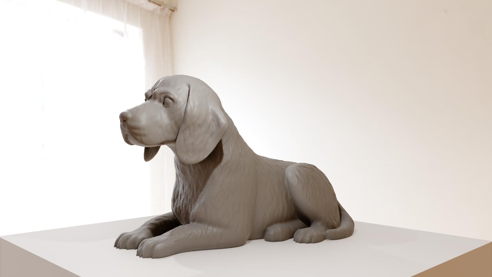 Beagle Dog Lying 3d Printing STL File - Etsy