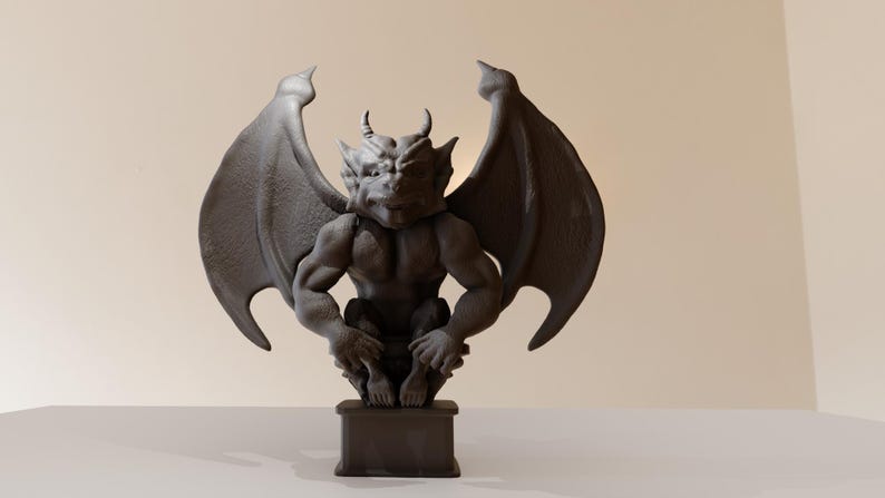 Gargoyle Statue 3d Printing STL File - Etsy
