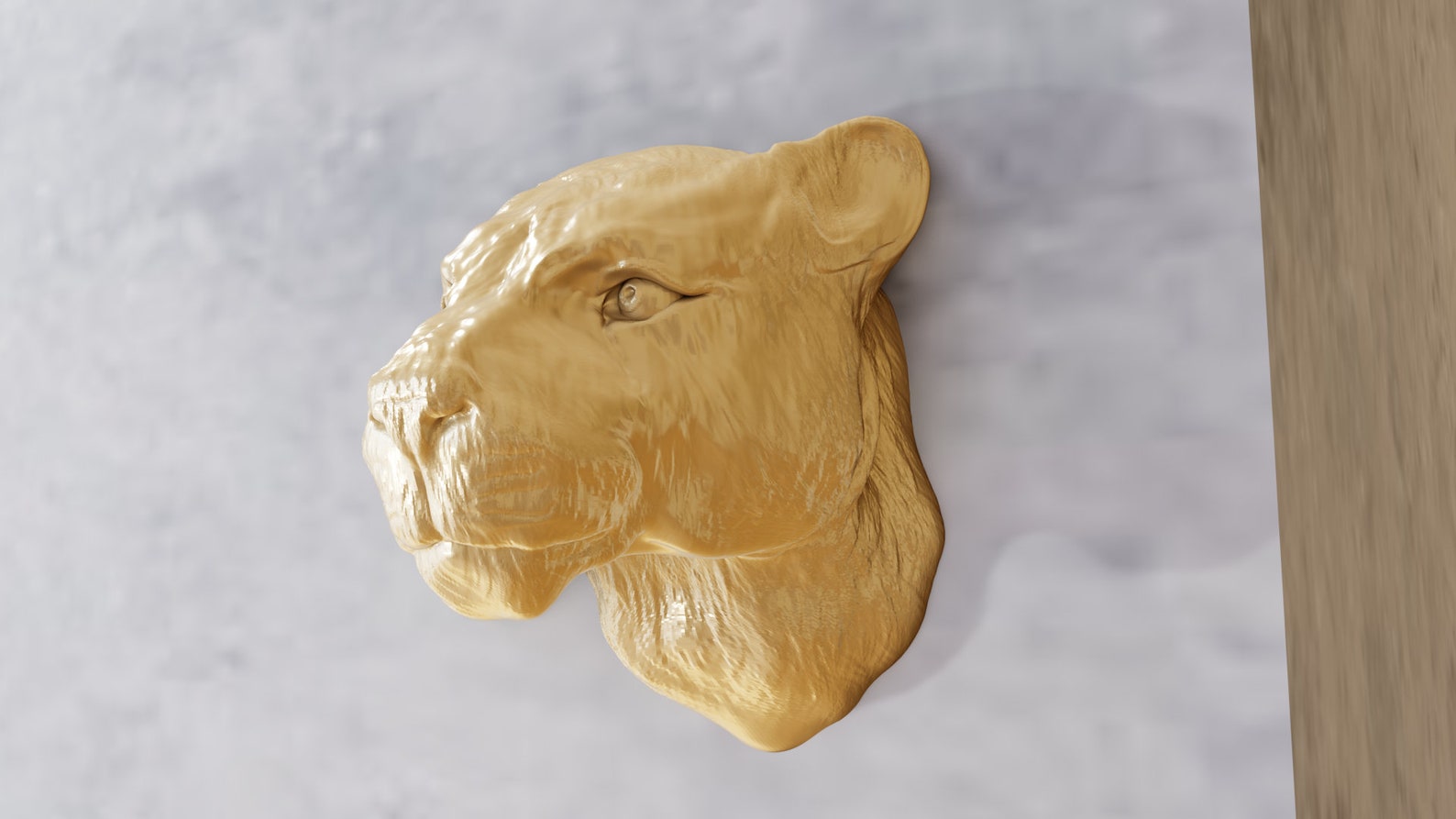 Lioness Head Wall Mount Stl 3d Print File - Etsy