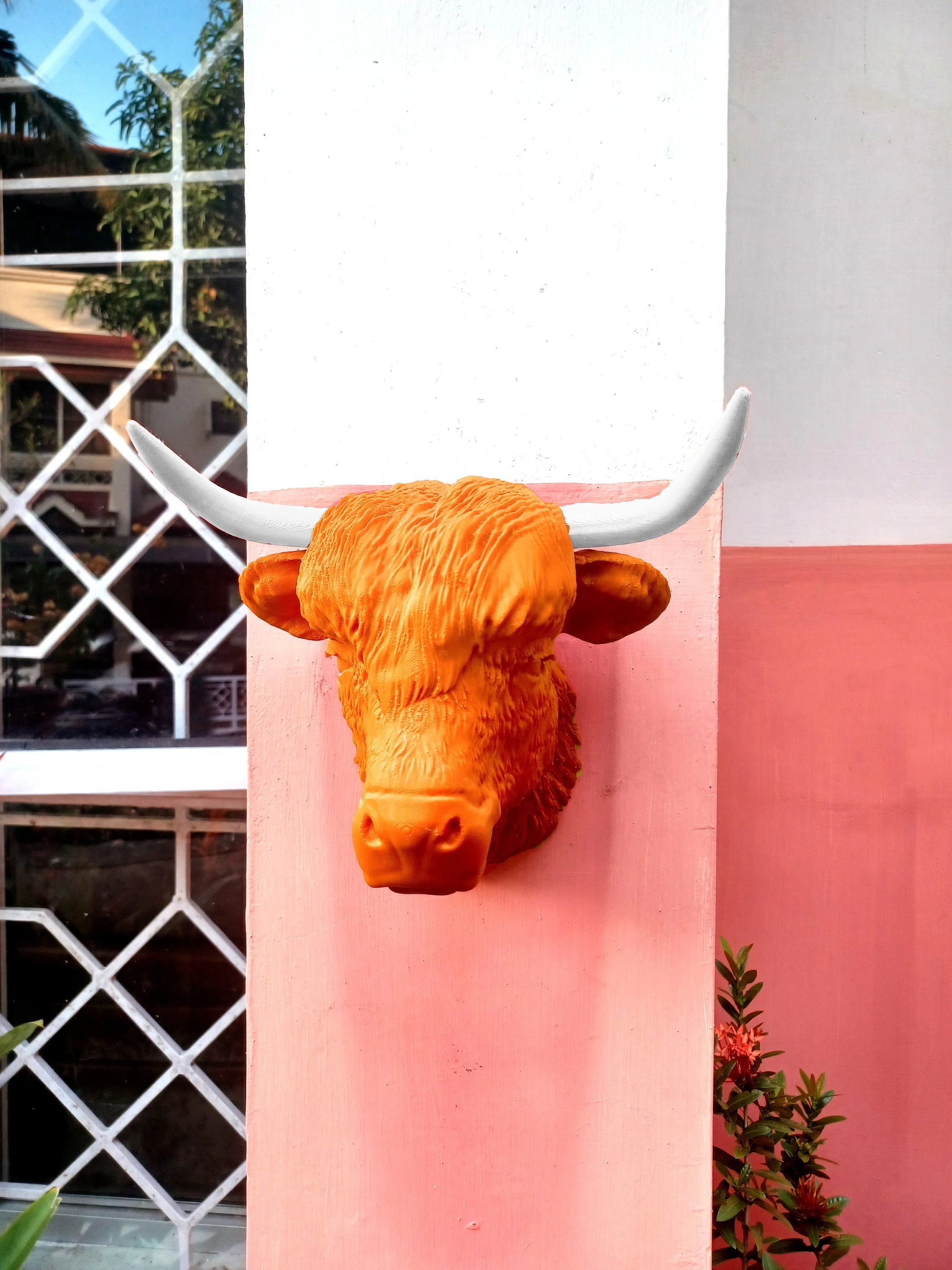 Highland Cow Head Wall Mount 3d Print STL File - Etsy