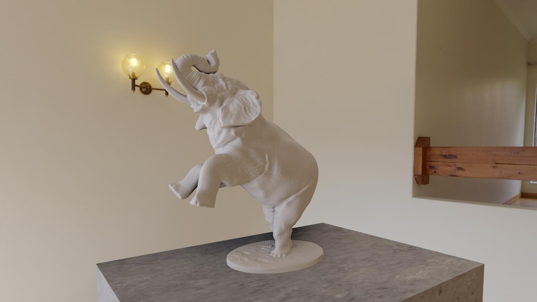 Elephant Trunk Raised Standing up 3d Printing STL File - Etsy